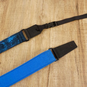 Personalized Hawaiian Beach Printed Ukulele Shoulder Strap With Leather ...