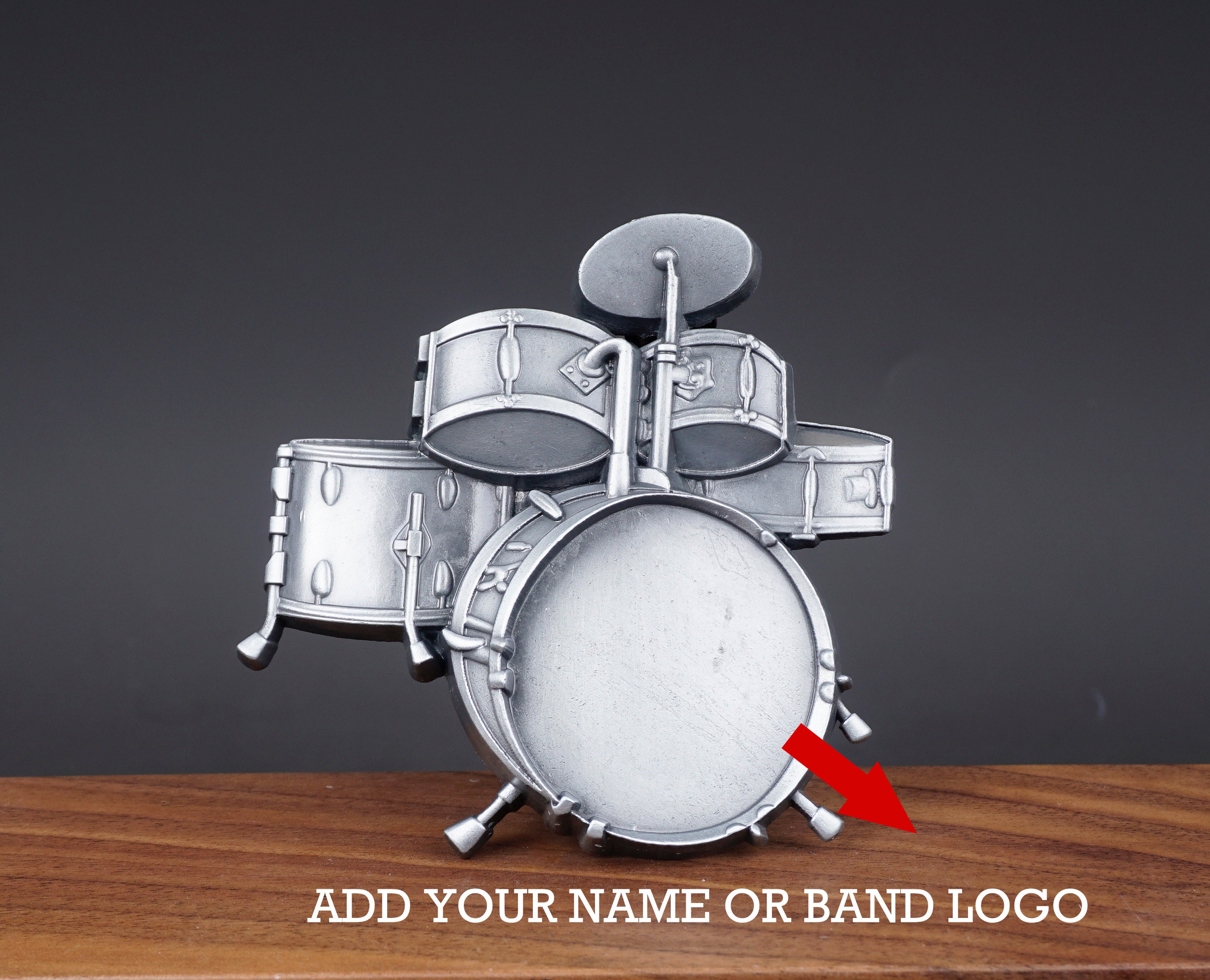 Personalized Drum Set Belt Buckle With Engraved, Band Belt Buckle ...