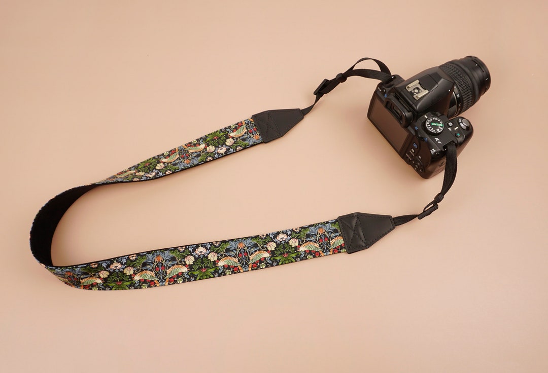 Handmade Vintage Bird Printed Camera Strap for Canon/nikon/sony/fuji ...