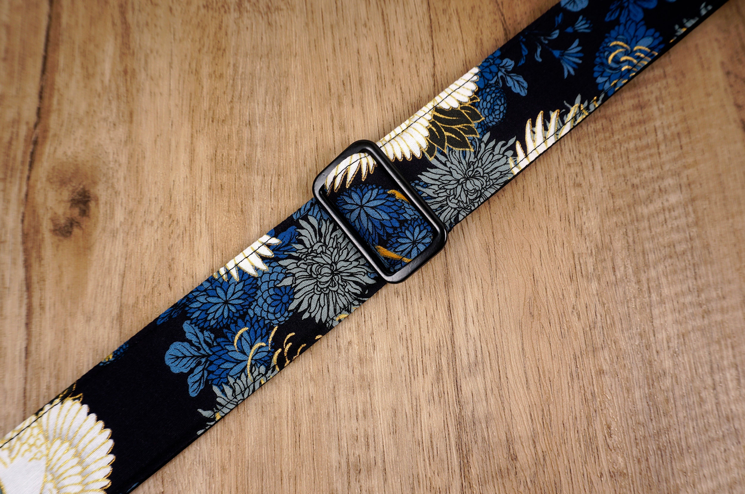 Personalized Crane and Chrysanthemums Ukulele Strap With - Etsy