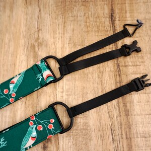 Green Bird Clip-on Ukulele Hook Strap | Vintage Ukulele Strap No Button ...