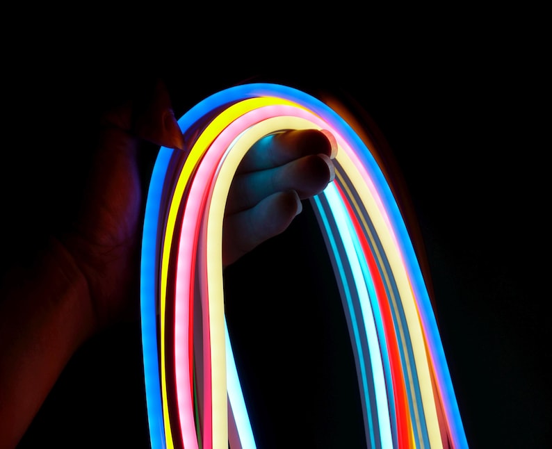 USB Neon Flex Light Strip 5V for DIY – Flexible Silicone Atmosphere ...