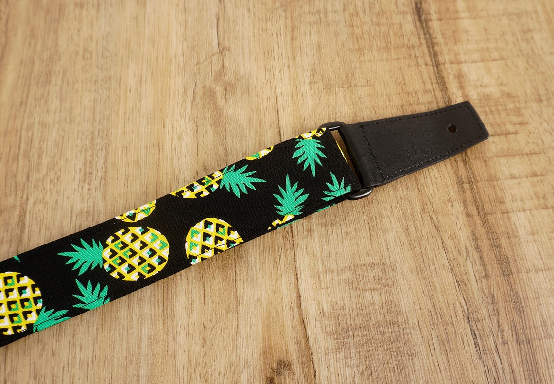 Personalized Hawaiian Pineapple Ukulele Strap With Leather | Etsy