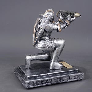 Personalized Medieval Knight Pen Holder – Custom Engraved Brass ...