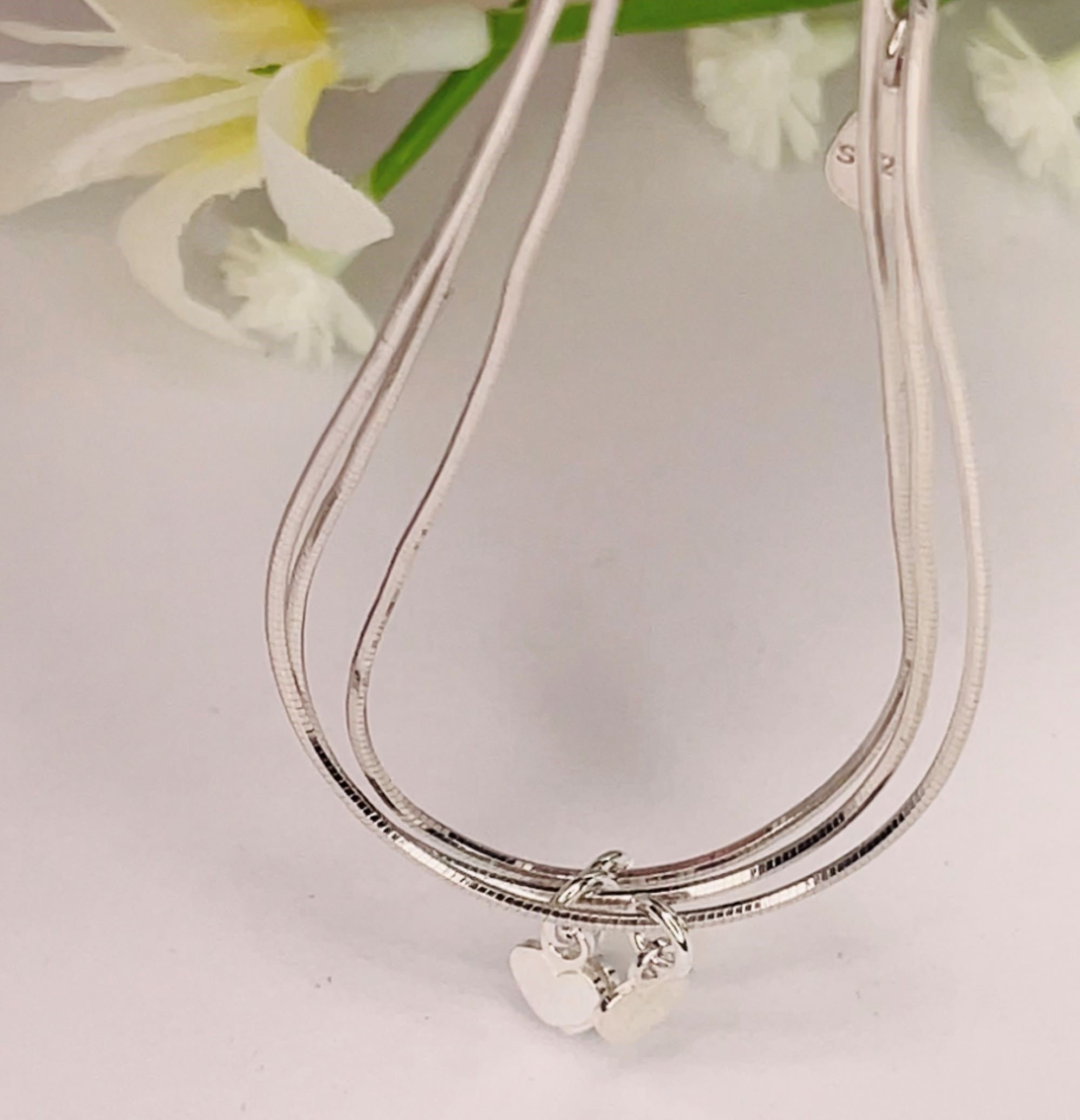 Three Generations Sterling Silver Bracelet, Grandmother Granddaughter ...