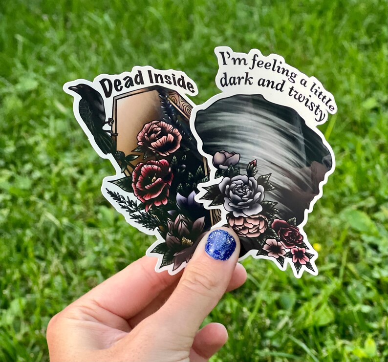 Dark & Twisty | Mental Health | Mood | Sticker for Water Bottle | Car ...