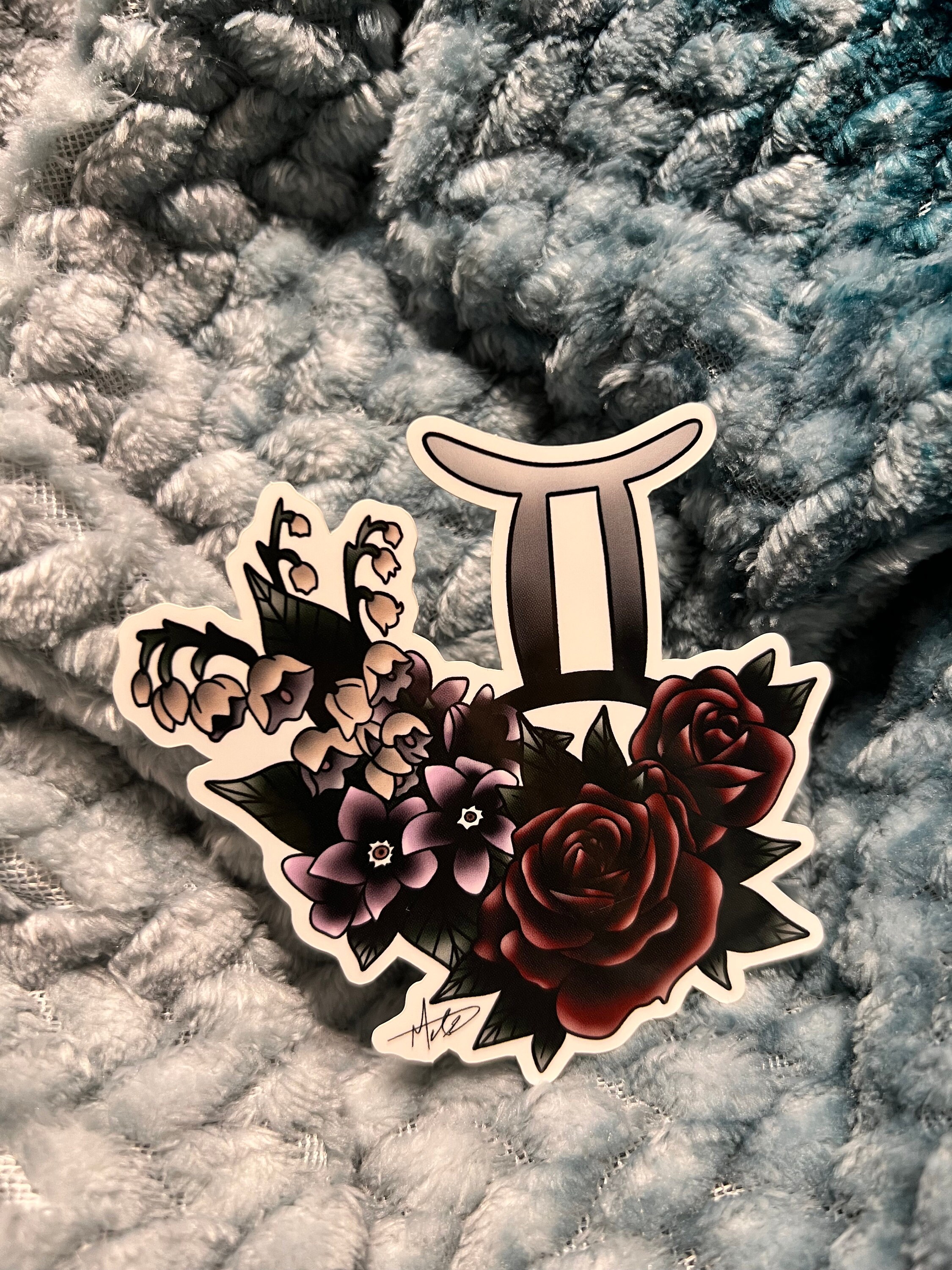 Gemini Zodiac Sticker for Water Bottle Car Stickers Laptop Stickers ...