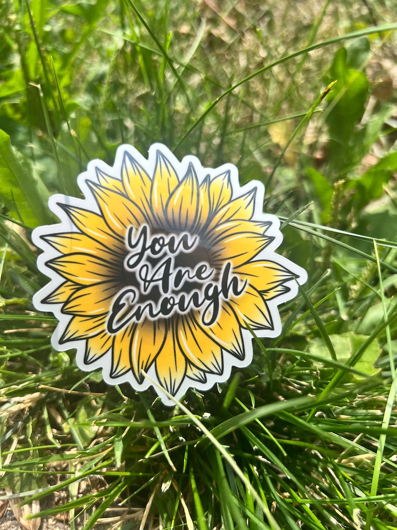 You Are Enough | Sticker for Water Bottle | Laptop Sticker | Laptop ...