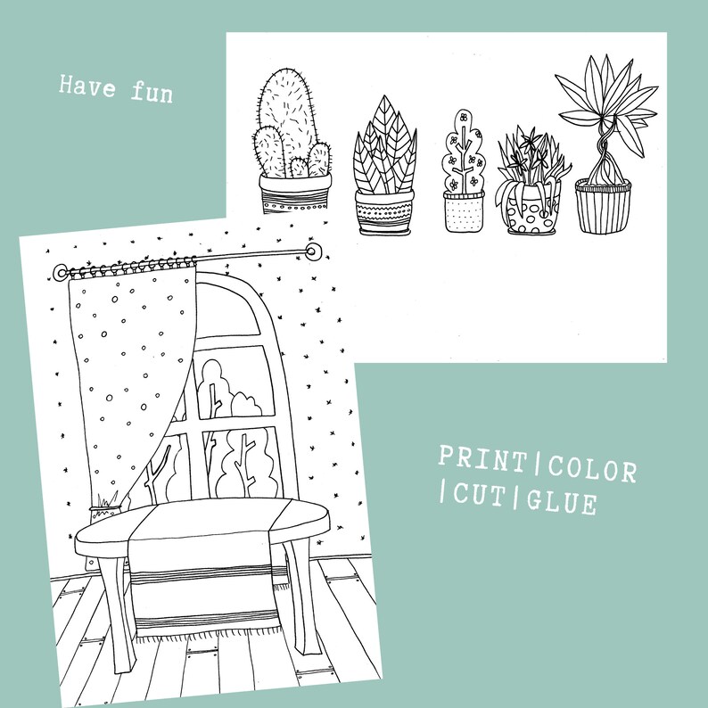 Indoor Plants Worksheet, Coloring Sheets, Coloring Pages, Printable ...