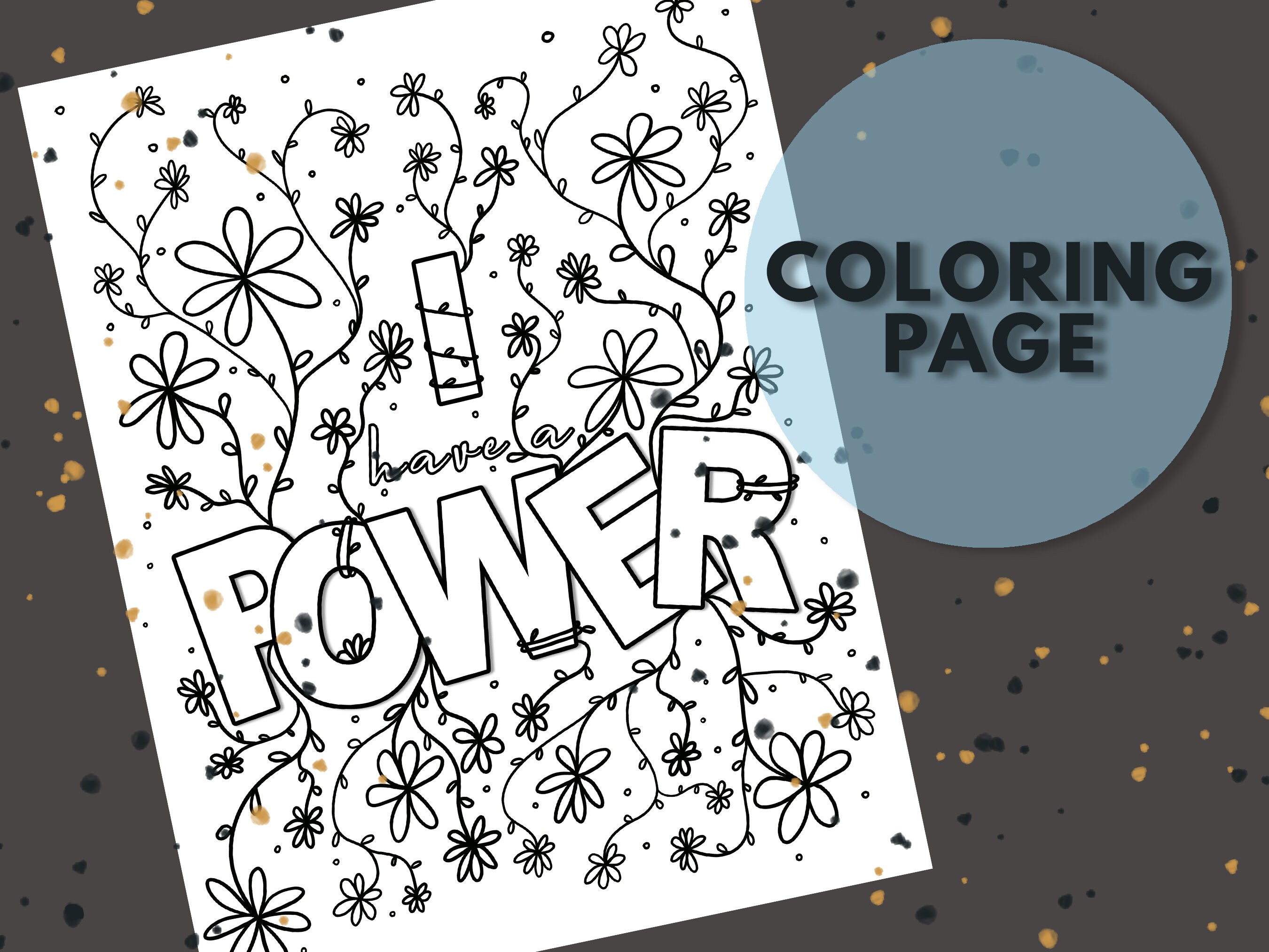 DIGITAL Adult and Kids Coloring Page and Poster New - Etsy