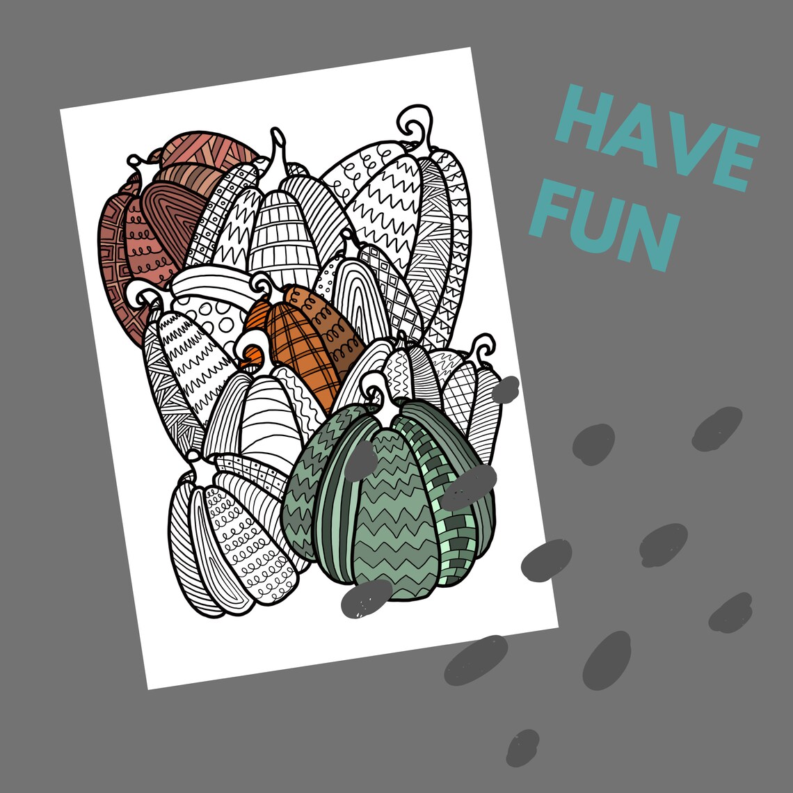 Printable PDF Halloween Coloring Pages, Printable Halloween Posters ...