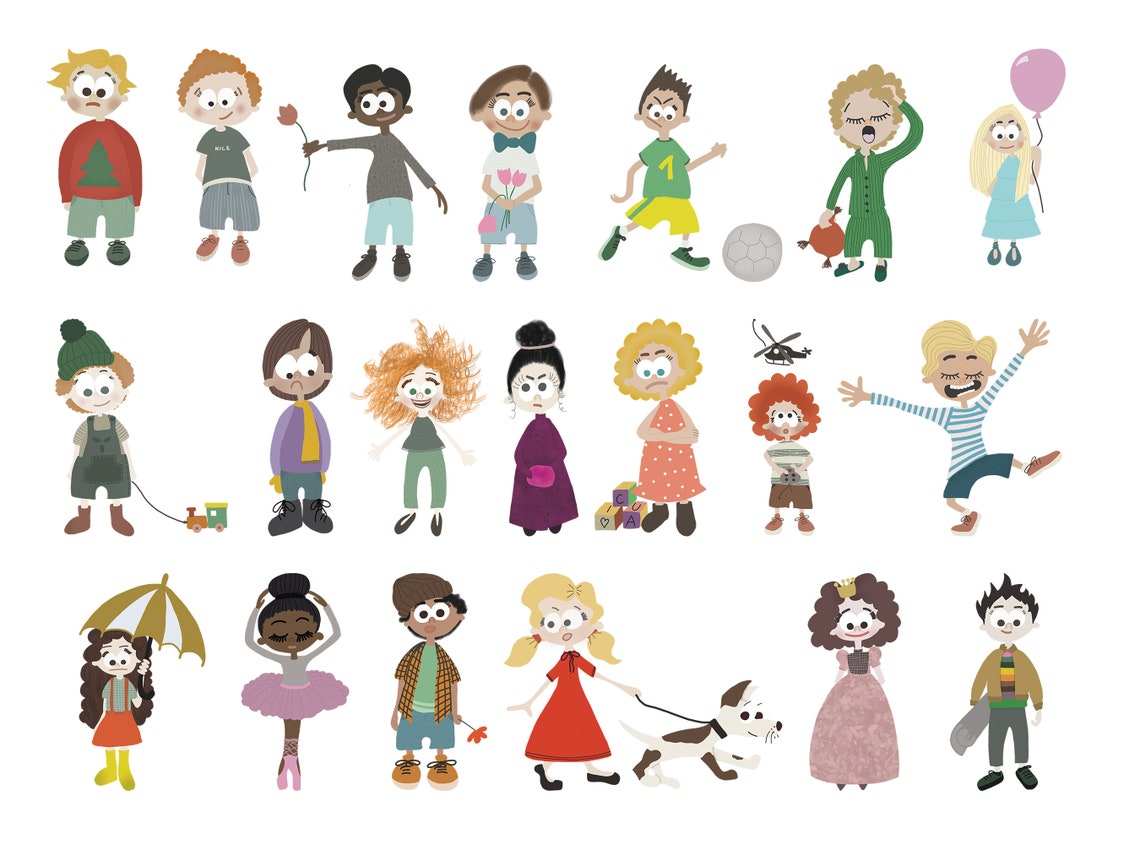 Kids Transparent Background PNG Clipart Kids Emotions Clipart Pack ...