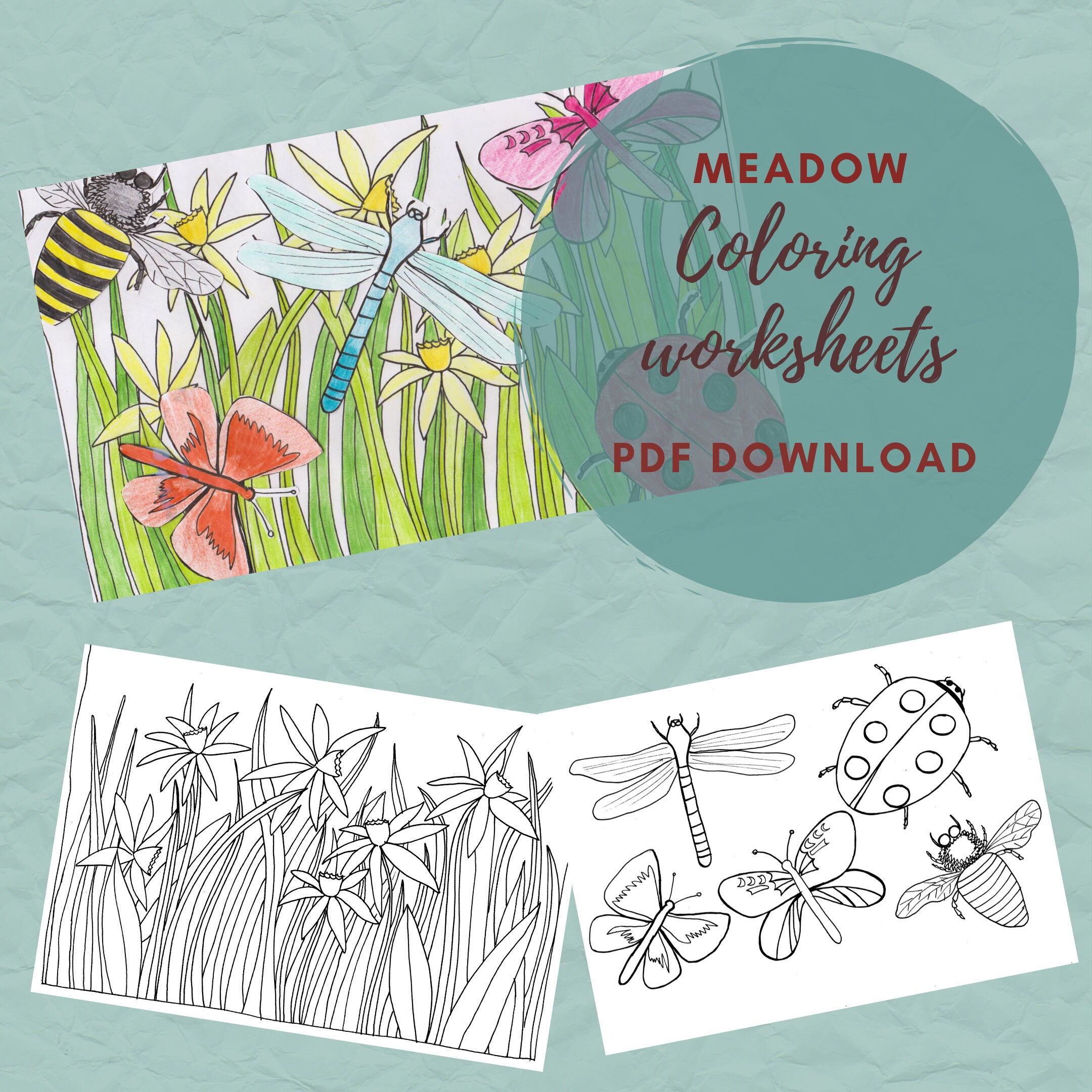 Meadow Worksheets, Coloring Sheets, Coloring Pages, Printable Worksheet ...