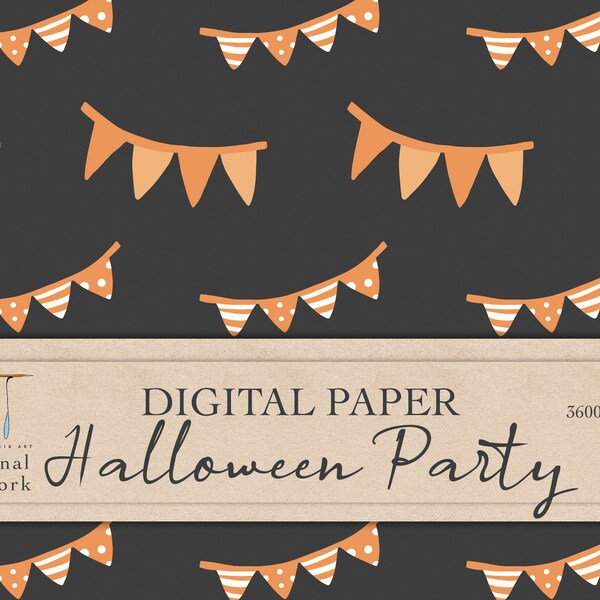 Orange Bunting - Etsy