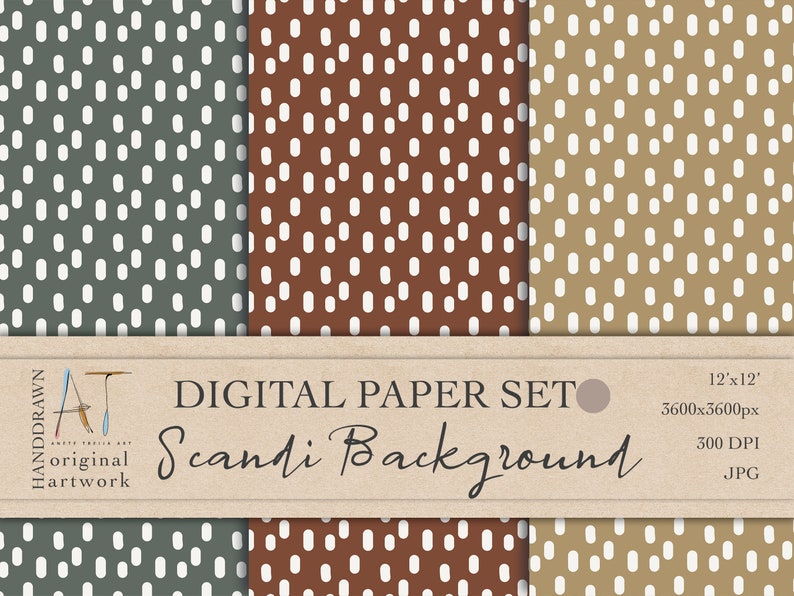 Scandi Snowy Background - Nordic Minimalist Digital Paper Pack ...