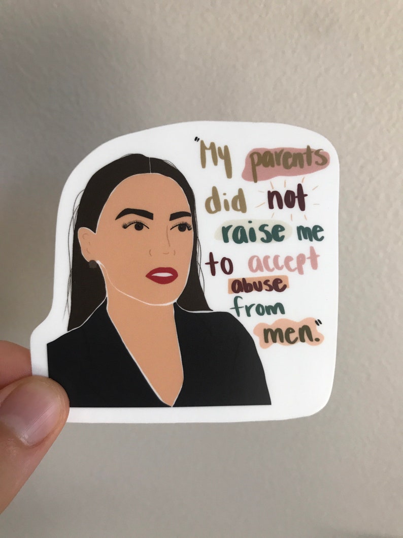 AOC Sticker - Etsy