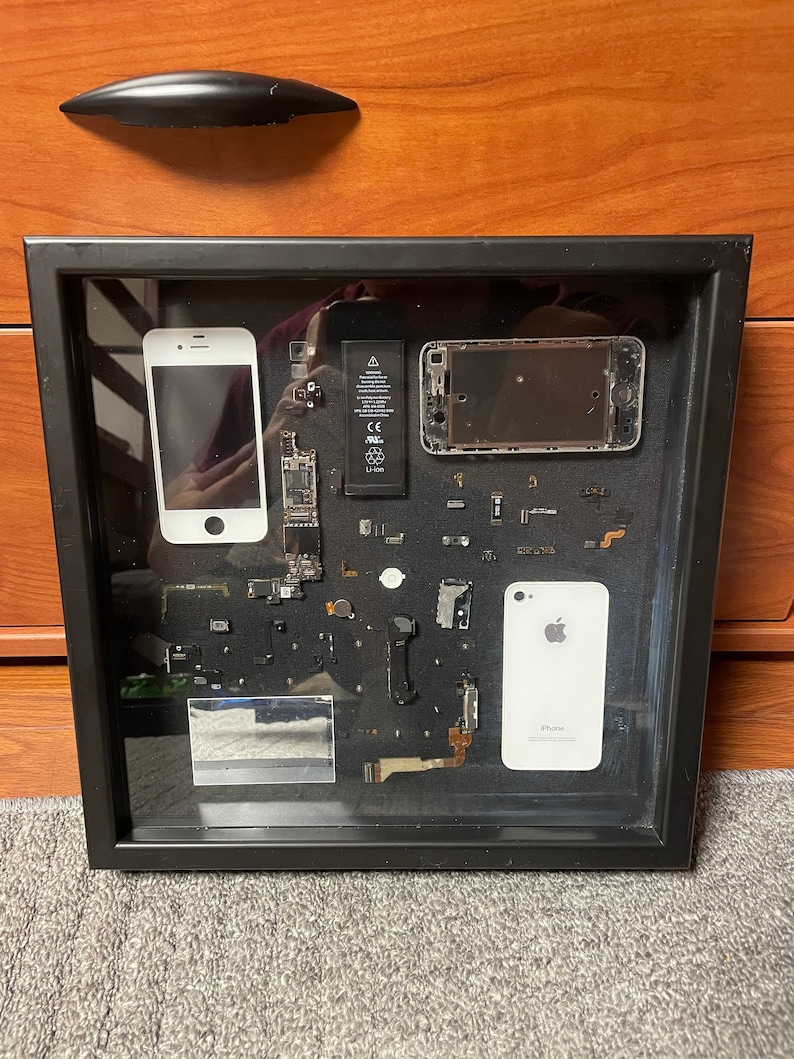 Handmade iPhone Shadow Box - Etsy