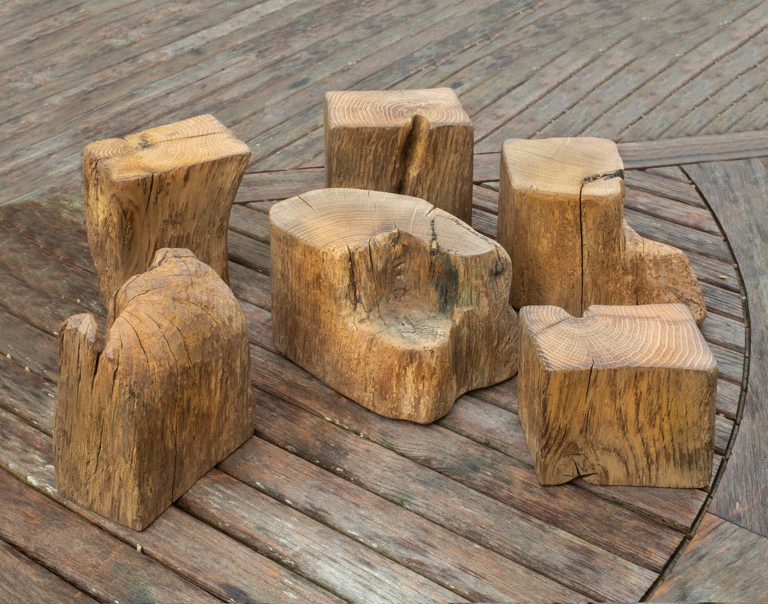 Antique Oak Bases - Oak Beam - Plinths - Stand - Display Stump - Riser ...