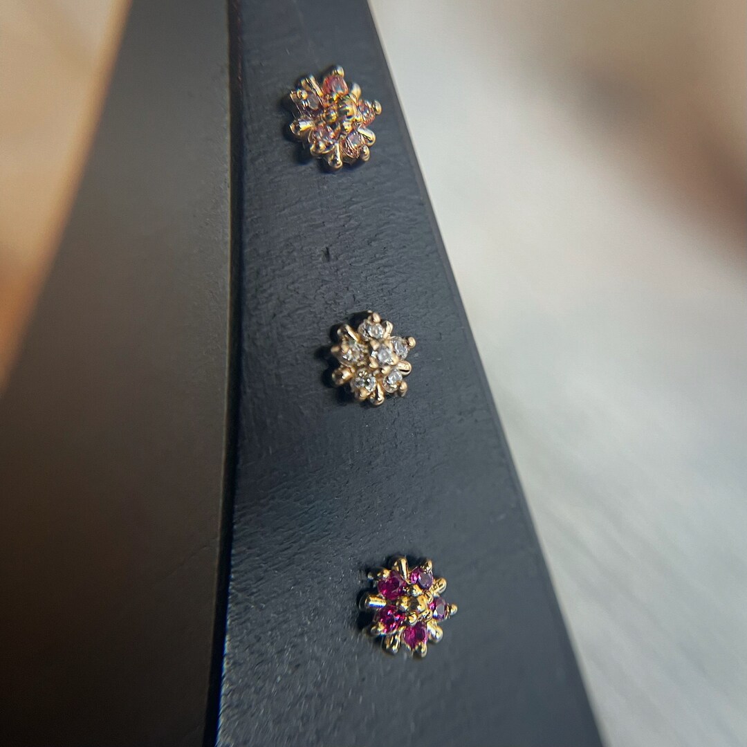 Alchemy Adornment Arya Star Gold Threadless End - Etsy