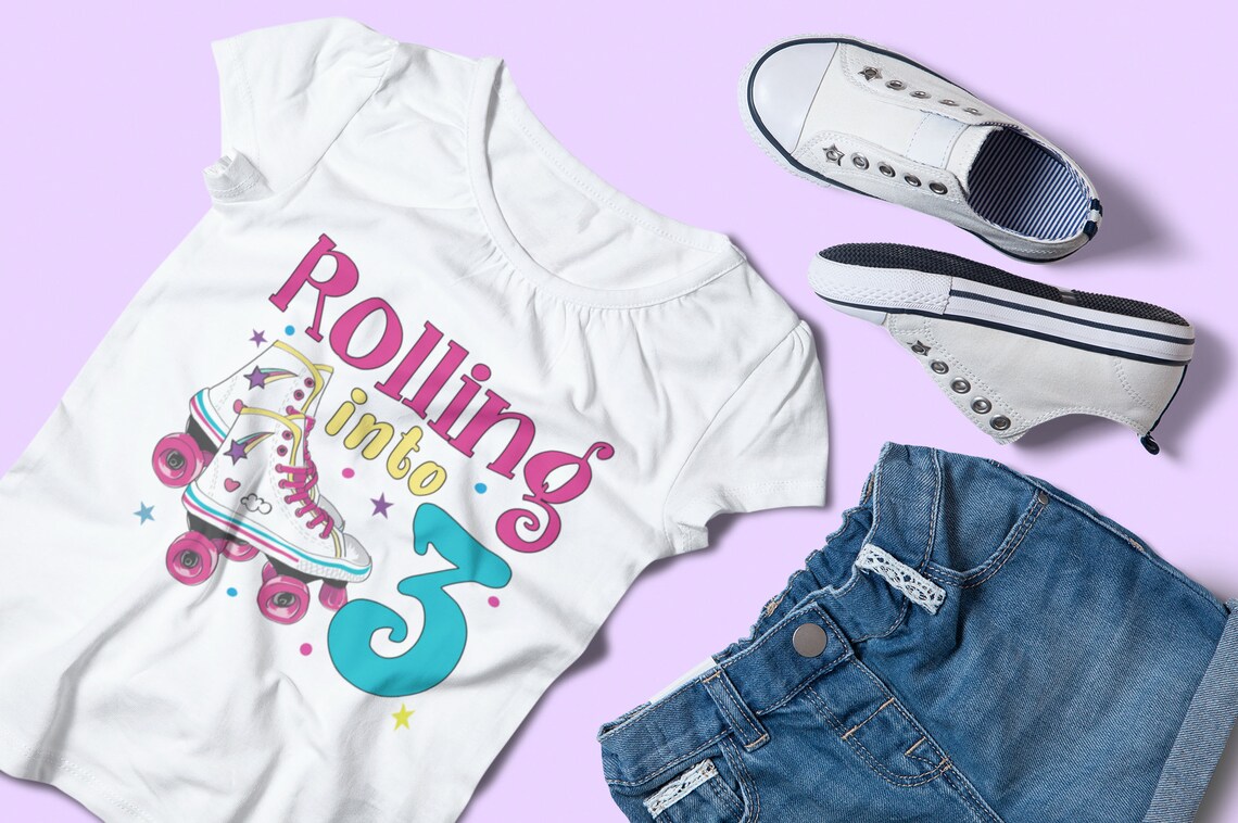 Rolling Into 3, Digital Download, PNG Printables, PNG Files, PNG ...