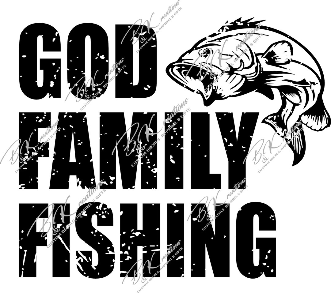 God Family Fishing SVG - Etsy