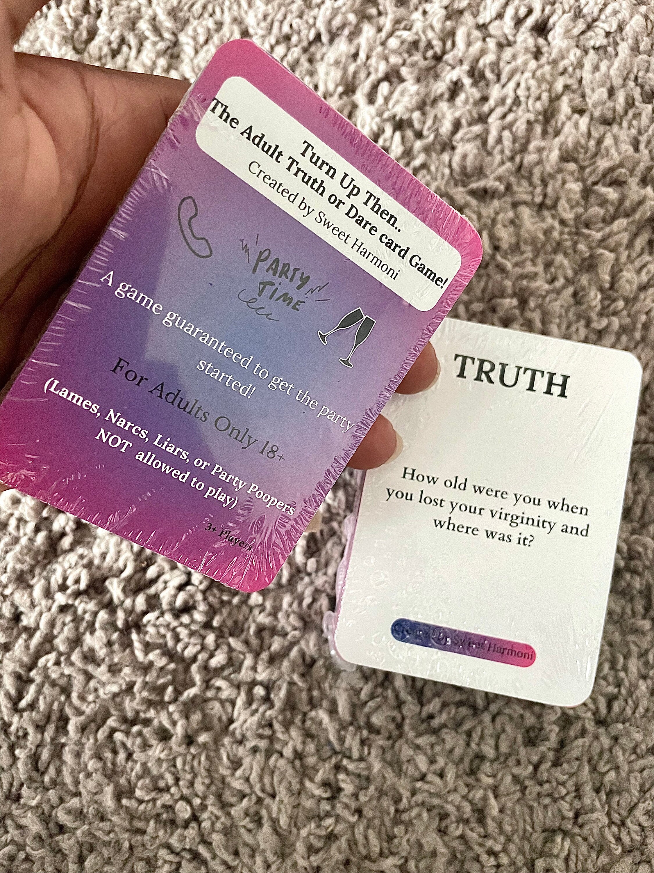 Turn up Then..the Adult Truth or Dare Card Game - Etsy