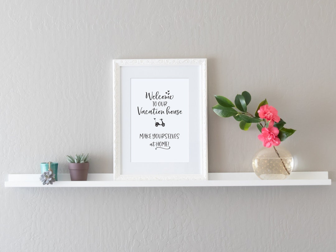 Welcome to Our Vacation House Sign, Printable Sign, Airbnb Sign ...