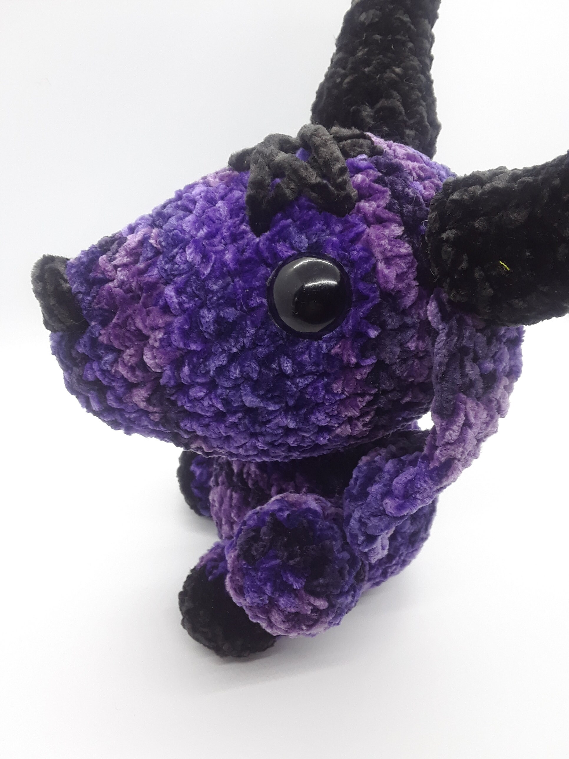 Purple Velvet Baphomet Amigurumi - Crochet - Decoration - Toy - Etsy
