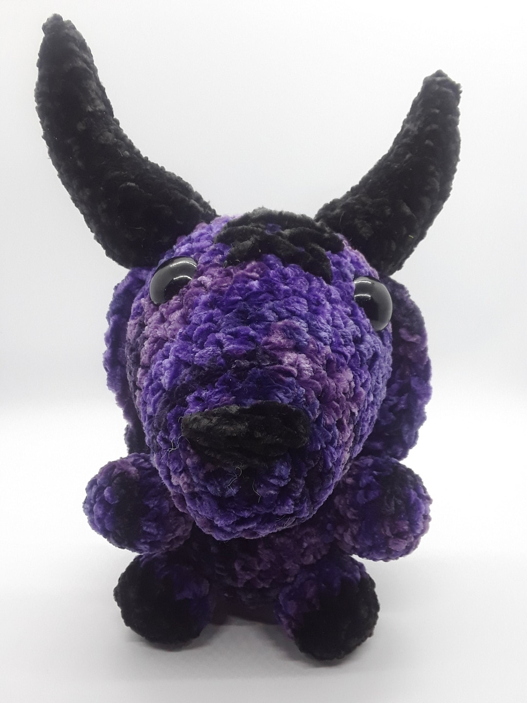 Purple Velvet Baphomet Amigurumi - Crochet - Decoration - Toy - Etsy