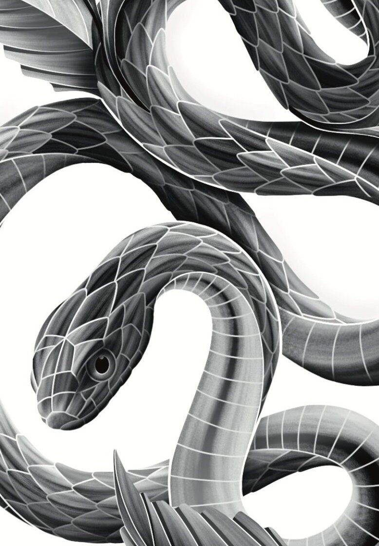 Tree Snake Illustration by Mas Tattoos - Etsy