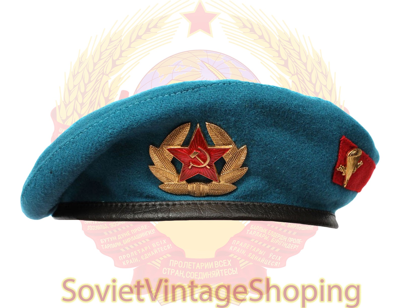 Soviet Military Air Forces Beret VDV Hat Russia Airborne Blue - Etsy