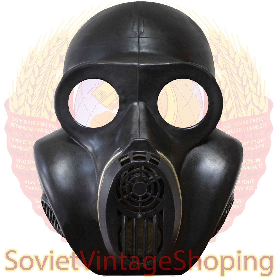 Soviet & Russian military PBF Officers black gas mask Army | Etsy