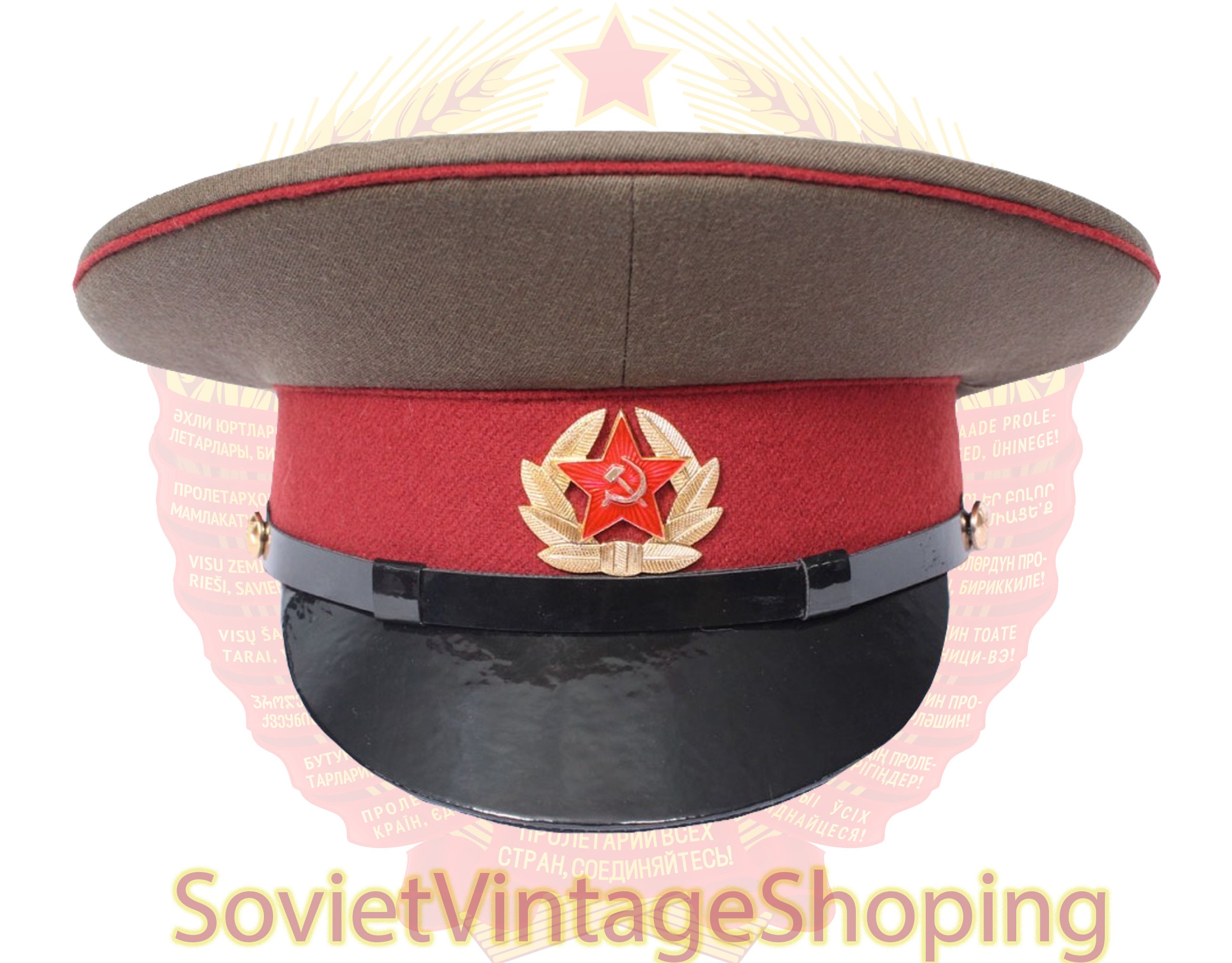 Memorabilia Militaria Collectibles Infantry USSR Soviet Military Hat ...