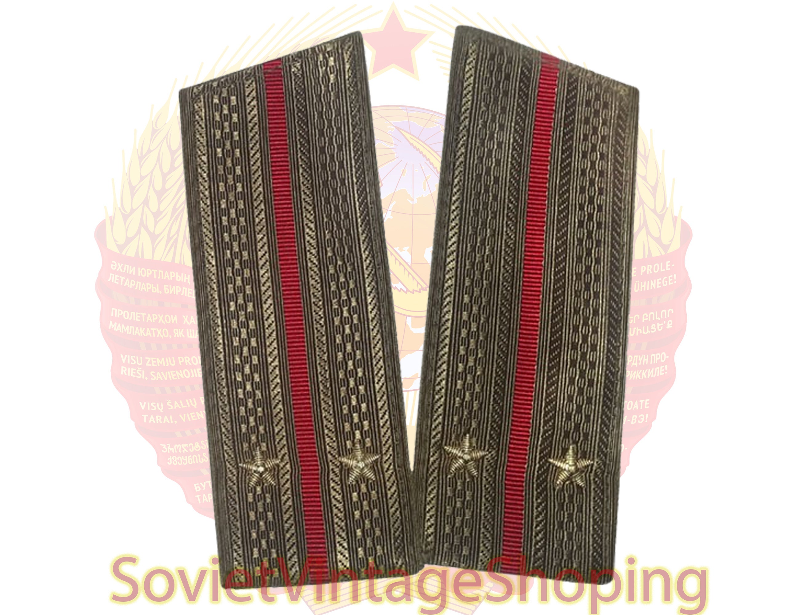 Collectibles Soviet Army shoulder boards for Infantry troopers Russian ...