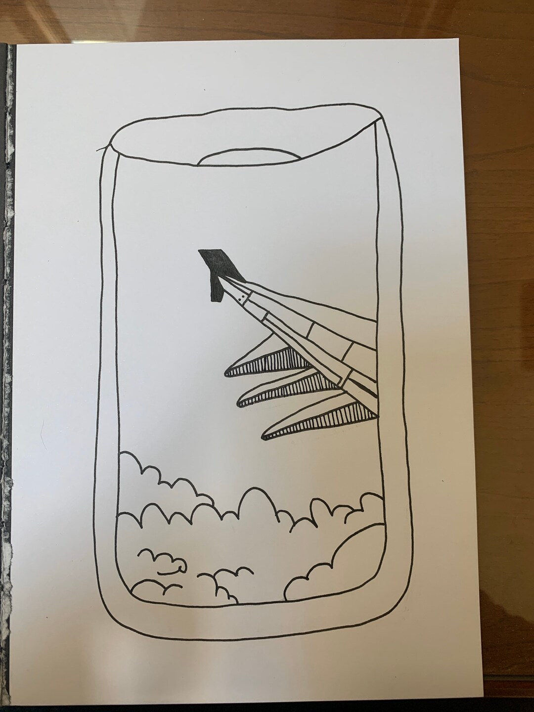 Customizable Airplane Window Drawing - Etsy