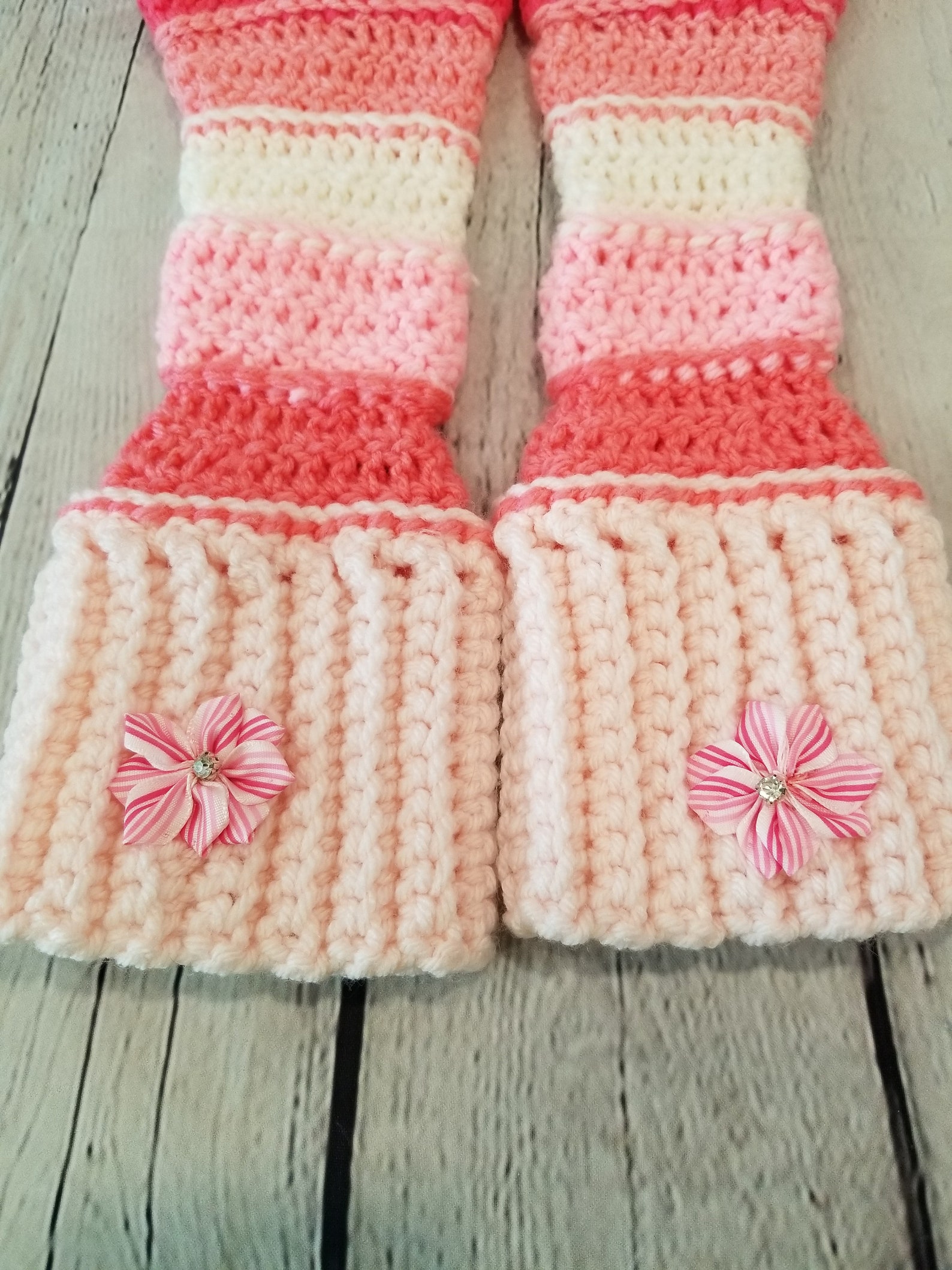Pretty in Pink Arm Warmers | Etsy