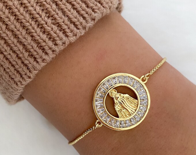 Miraculous Medal Bracelet, Catholic Jewelry, Religious Jewelry, Virgin ...