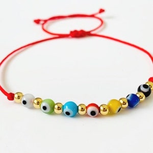 Red String Evil Eye Bracelet, Evil Eye Jewelry, Protection Bracelet ...
