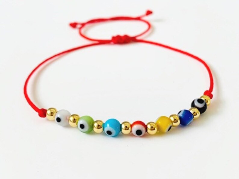 Red String Evil Eye Bracelet, Evil Eye Jewelry, Protection Bracelet ...