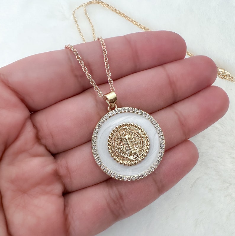 St Benedict Necklace, Saint Benedict Medal, Catholic Gifts, Religious ...