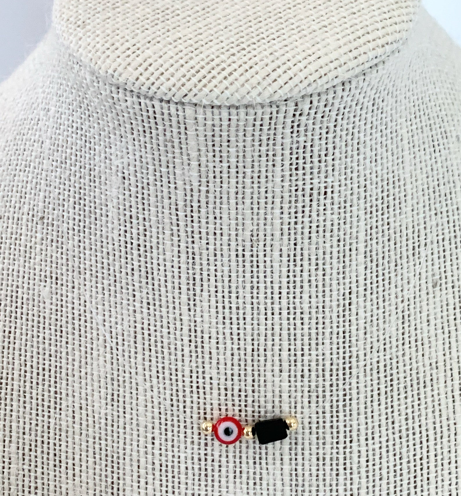 Invisible Evil Eye Necklace Azabache Necklace Evil Eye - Etsy