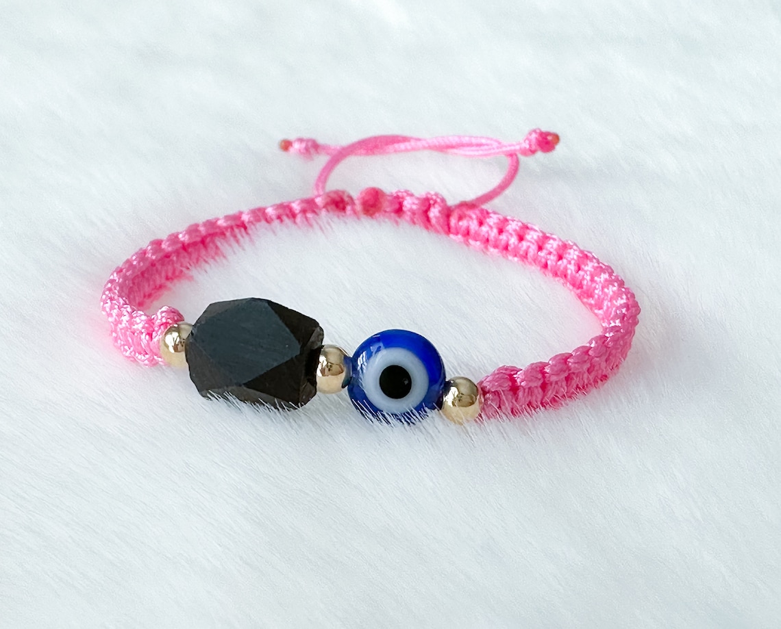 Evil Eye Azabache Baby Bracelet, Protection Bracelet for Newborn, Mal ...