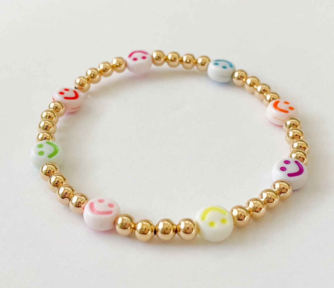 Smiley Face Bracelet Happy Face Bracelet Happy Face Jewelry - Etsy