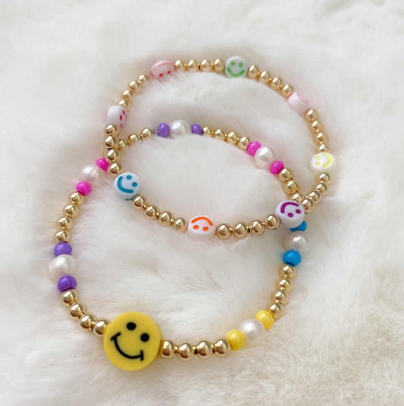 Smiley Face Bracelet Happy Face Bracelet Happy Face Jewelry - Etsy
