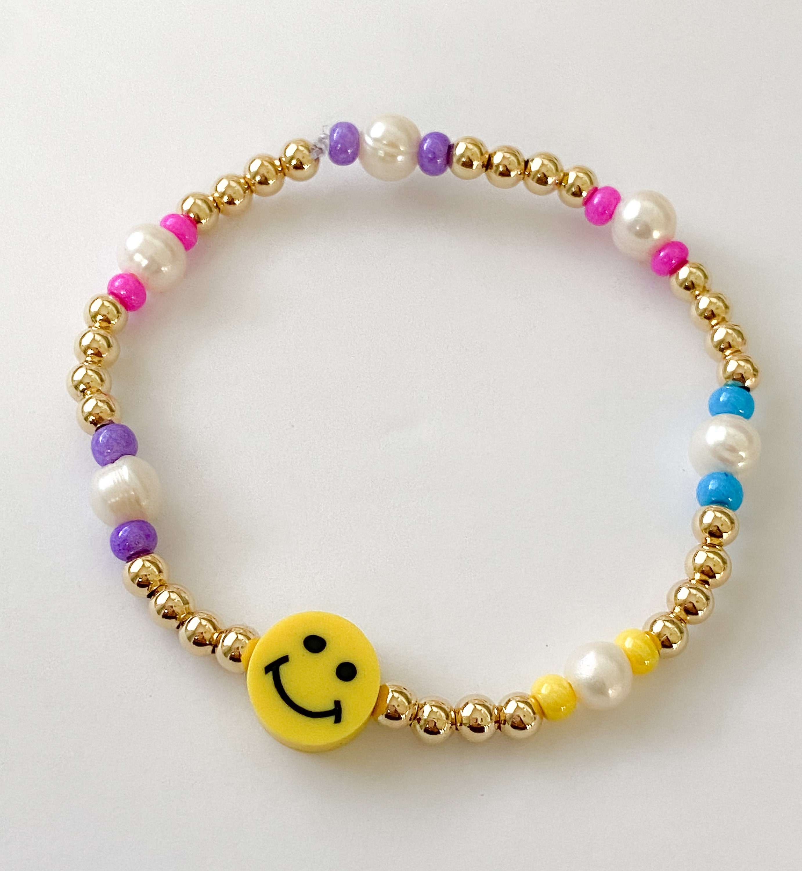Smiley Face bracelet Happy face bracelet Happy face jewelry | Etsy