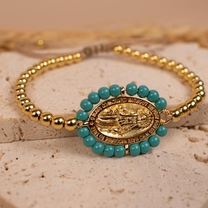 Miraculous Medal Bracelet, Catholic Jewelry, Religious Jewelry, Virgin ...