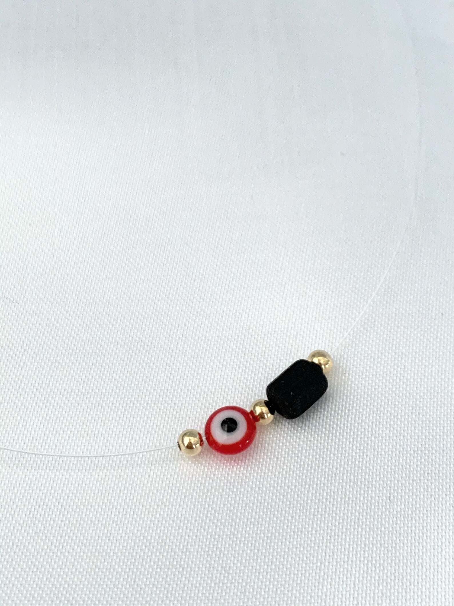 Invisible Evil Eye Necklace Azabache Necklace Evil Eye - Etsy