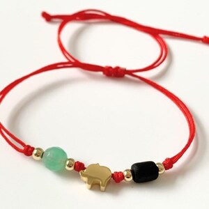 Red String Protection Bracelet Azabache Adult Bracelet Jet - Etsy