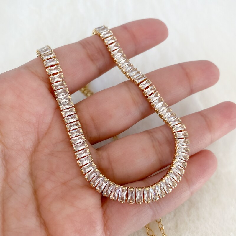 Tennis Chain Choker - Etsy