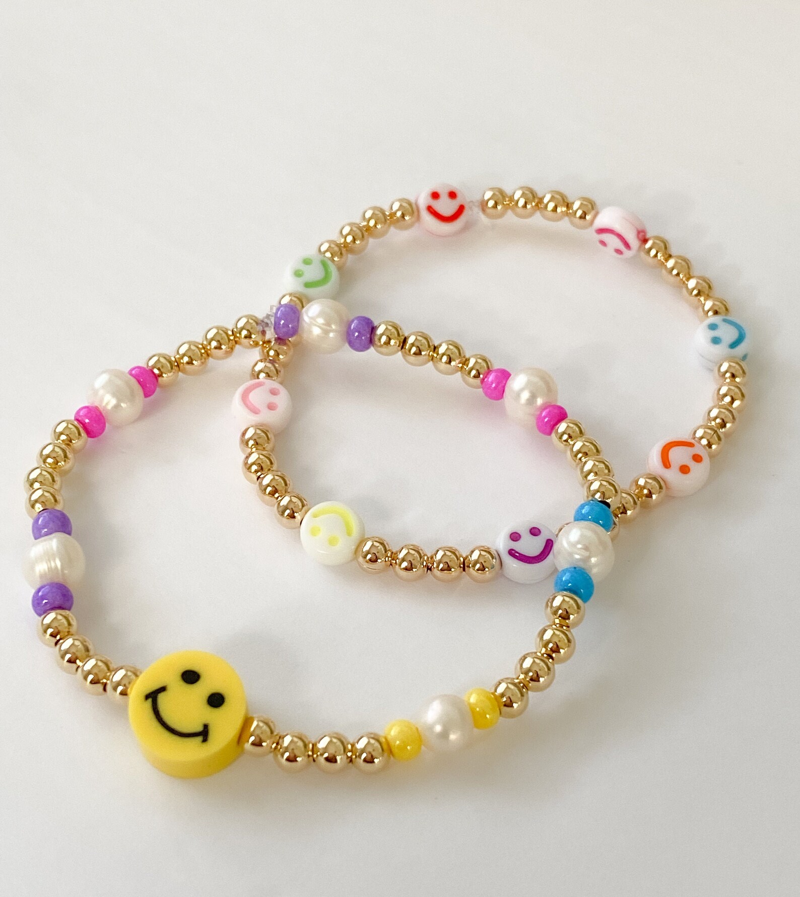 Smiley Face bracelet Happy face bracelet Happy face jewelry | Etsy